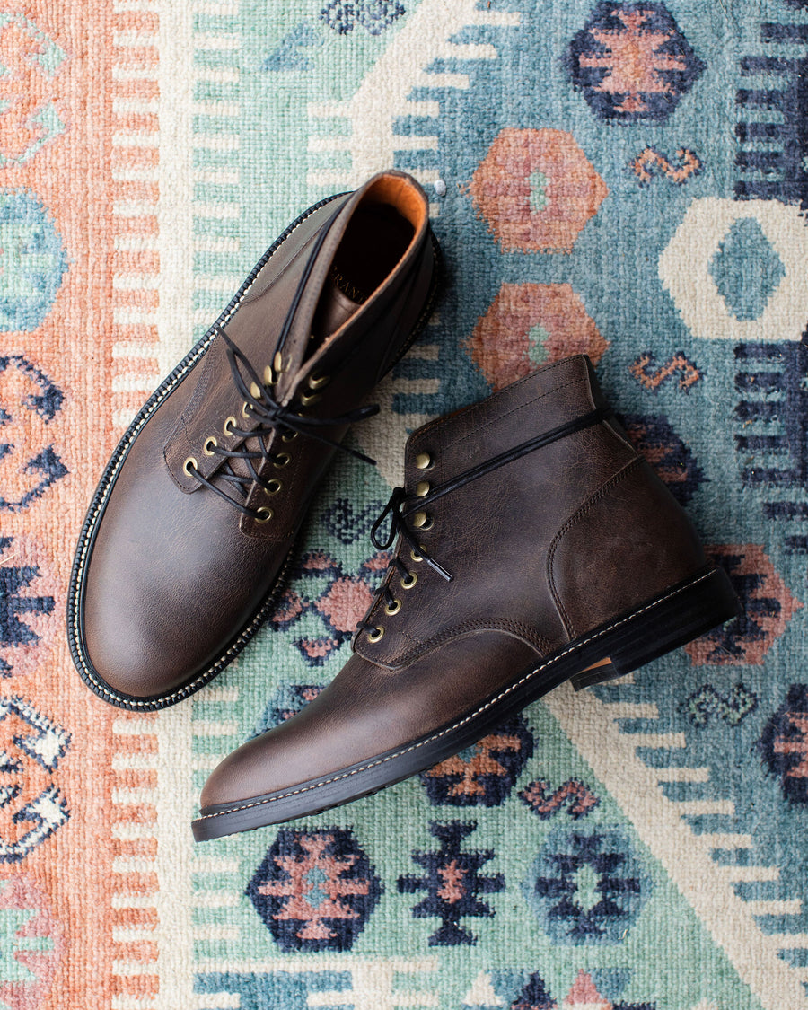 Diesel Boot Black Waxed Deer