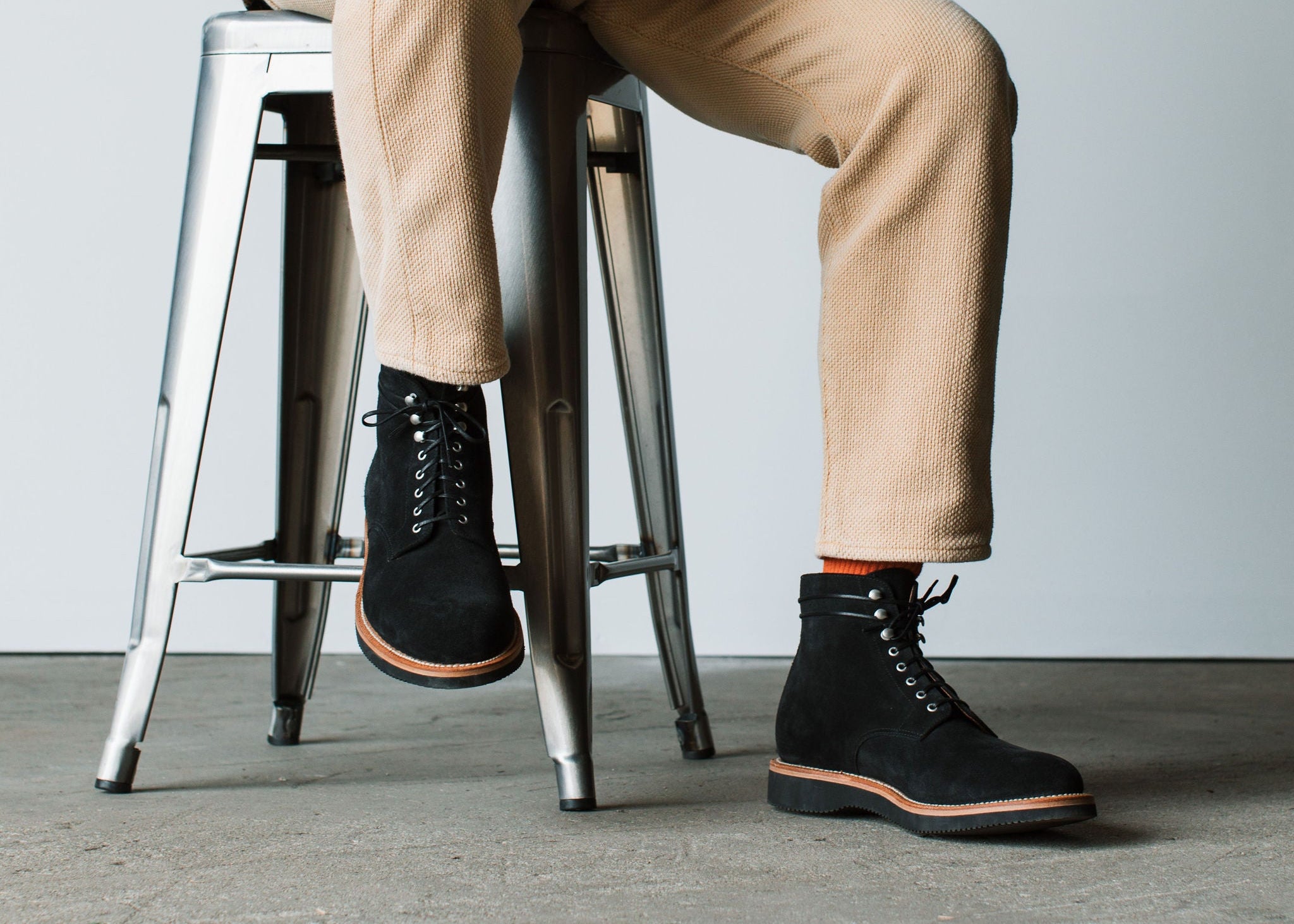 Edward Boot Black Suede