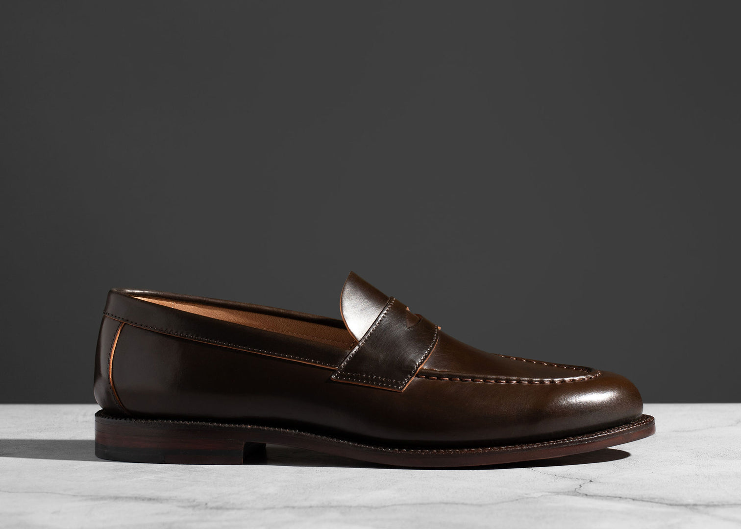 Unlined Traveler Penny Maduro Shell Cordovan