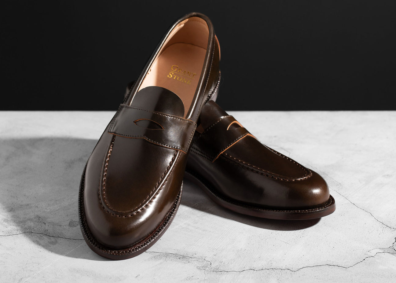 Pre-Order | Unlined Traveler Penny Maduro Shell Cordovan