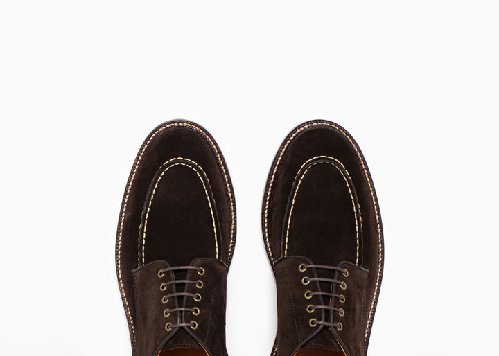 Moc Toe Derby Espresso Suede