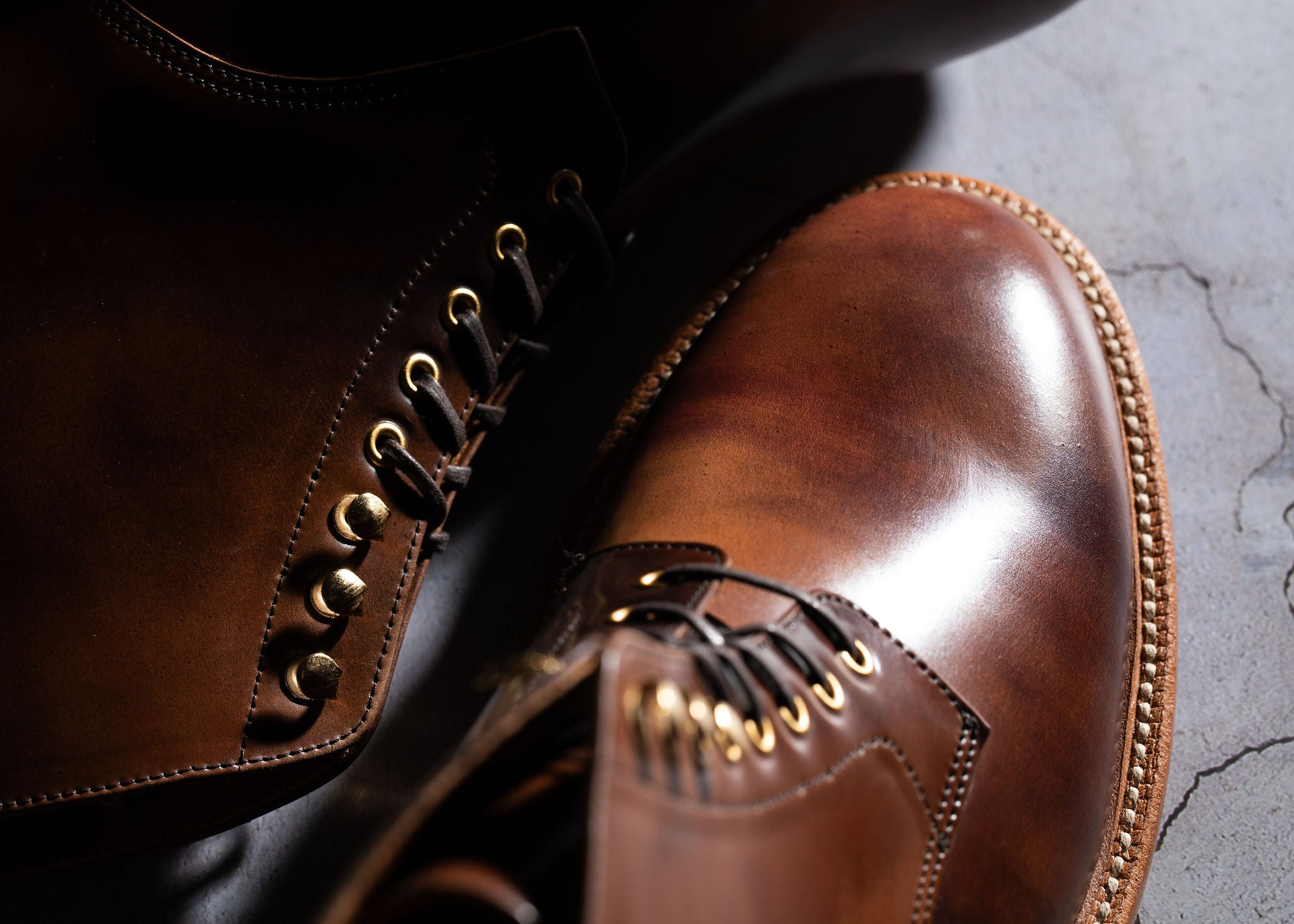 Edward Boot Marbled Color #8 Shell Cordovan